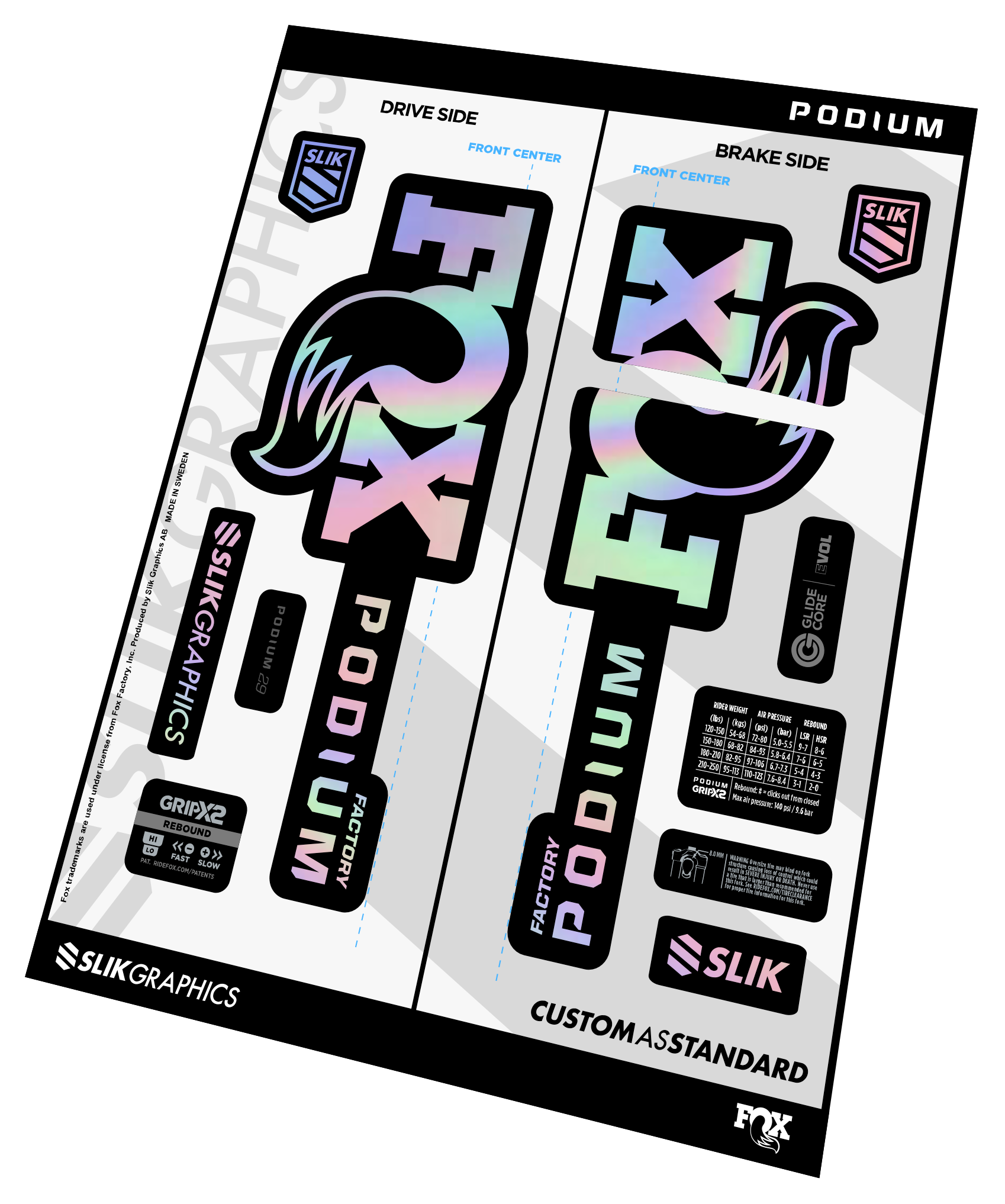 28 FORK DECALS by SLIK GRAPHICS – BIKE BUNKER